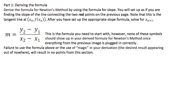 Solved Part 1: Deriving the formula Derive the formula for | Chegg.com