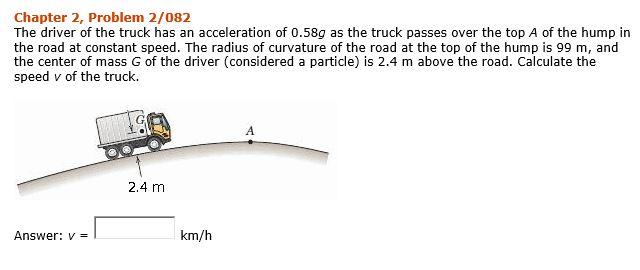 Solved Chapter 2, Problem 2/082 The driver of the truck has | Chegg.com