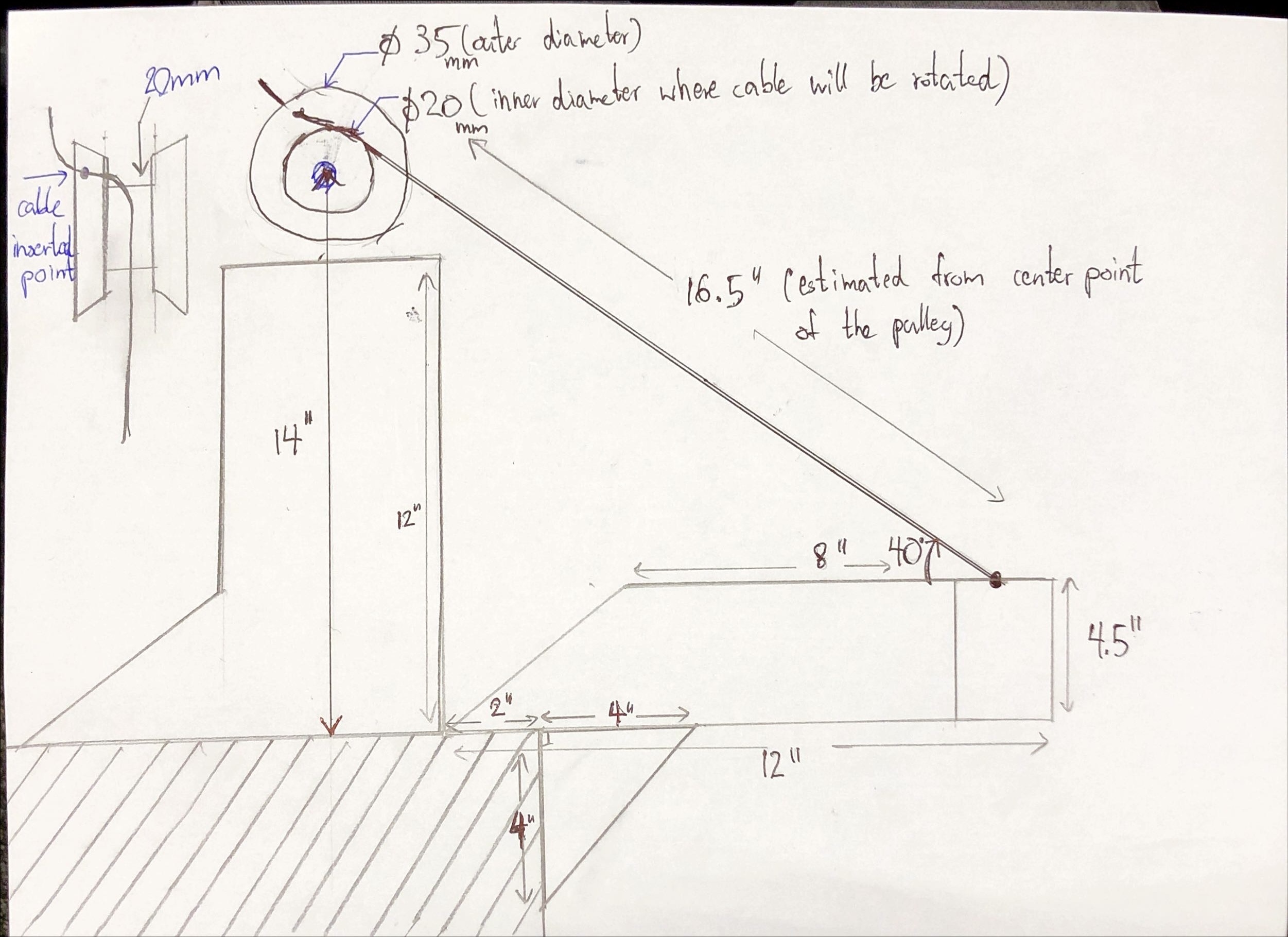 The pulley with an inner diameter of 20 mm is used to | Chegg.com