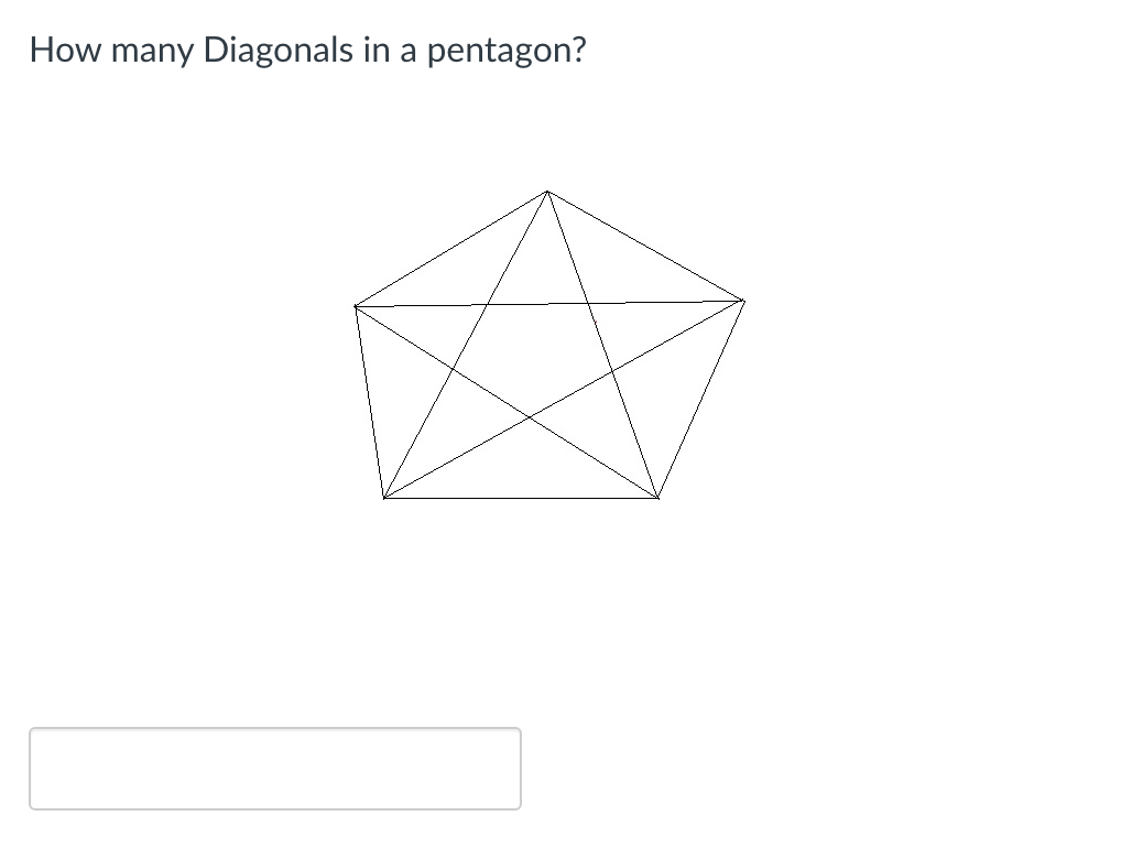 Solved How many Diagonals in a pentagon? | Chegg.com