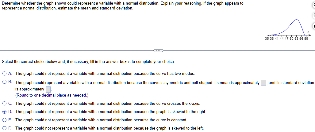 Solved Determine whether the graph shown could represent a | Chegg.com