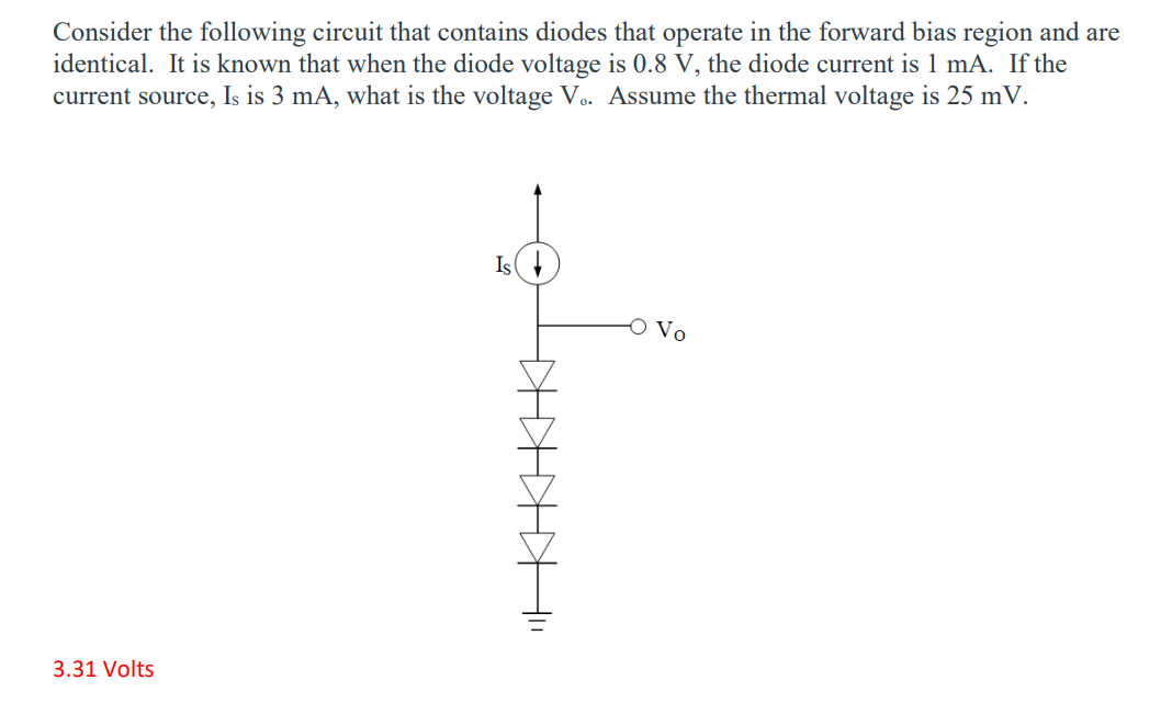 Solved Consider the following circuit that contains diodes | Chegg.com