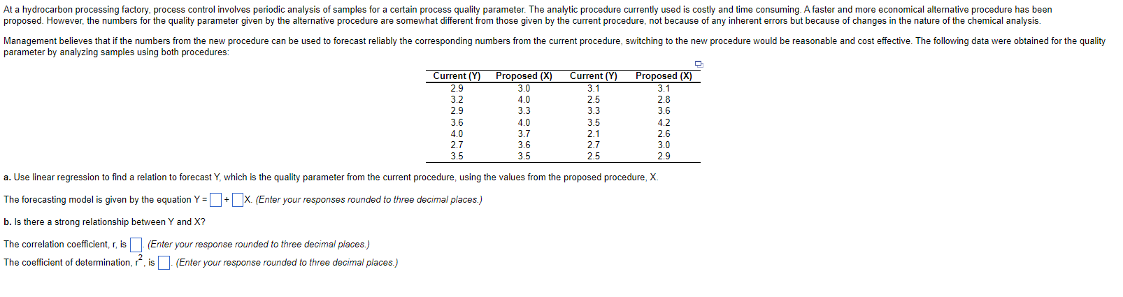 Solved parameter by analyzing samples using both procedures: | Chegg.com