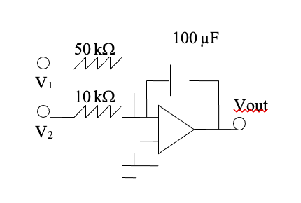 Solved Obtain the equation for Vout as a function of V1 and | Chegg.com