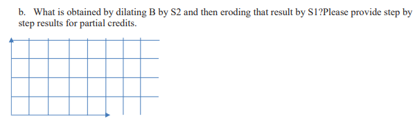 Solved The following binary image B= is operated on by | Chegg.com