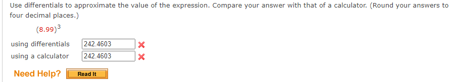 Solved Use differentials to approximate the value of the | Chegg.com