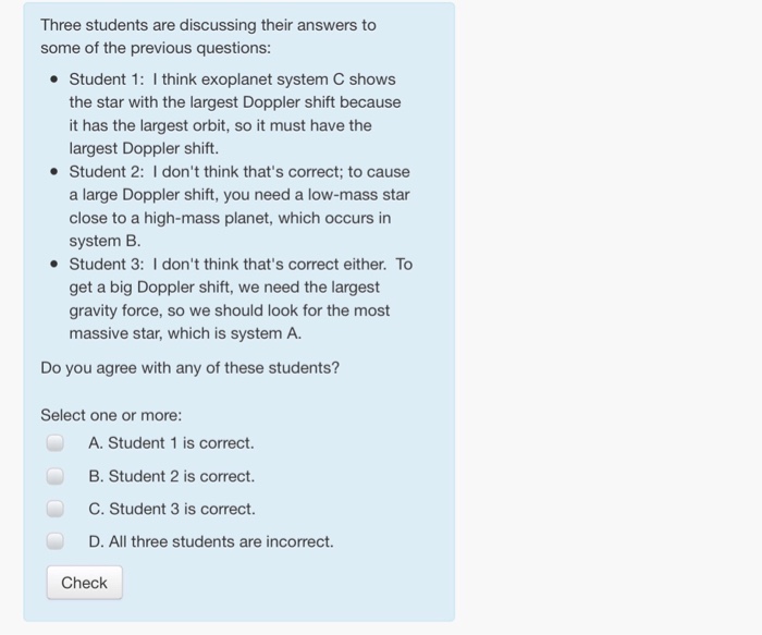 Solved Finding Exoplanets: Summary An exoplanet system is | Chegg.com