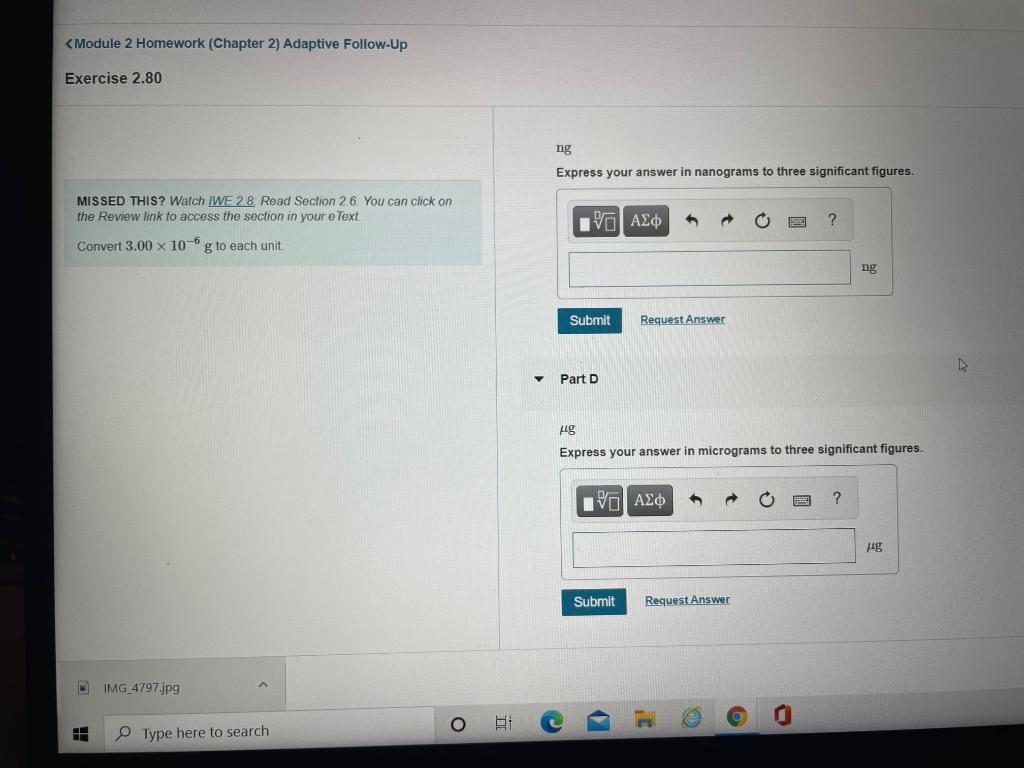Solved Convert 3.00×10−6g3.00×10−6g to each unit. | Chegg.com