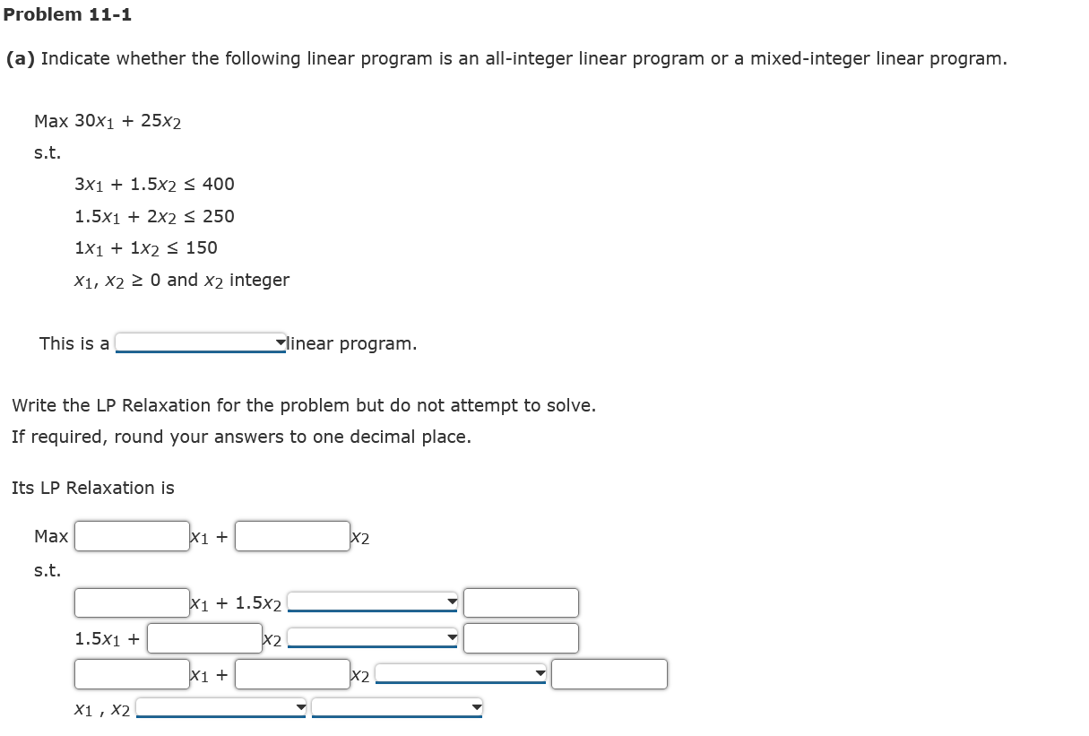 Solved Problem 11 1 a Indicate Whether The Following Chegg