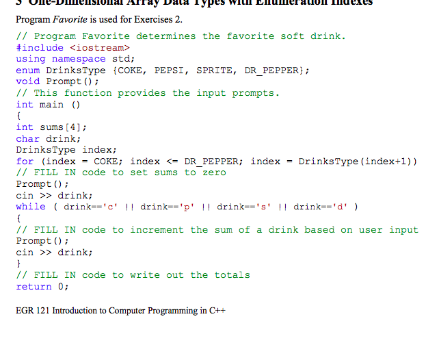 (Solved) : Program Favorite Used Exercises 2 Program Favorite ... (Solved) : Program Favorite Used Exercises 2 Program Favorite ...