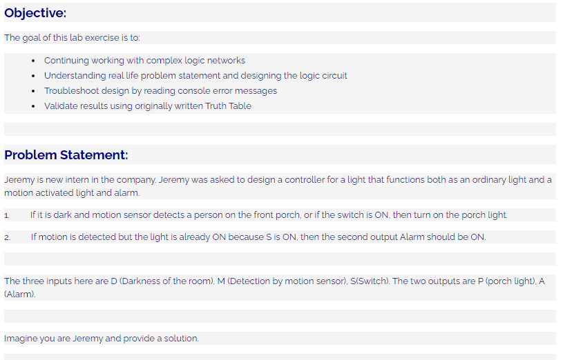 Solved Objective: The goal of this lab exercise is to: • | Chegg.com