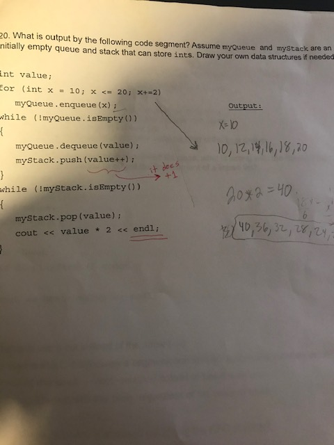 Solved 20 Vnat Is Output By The Following Code Segment 0853