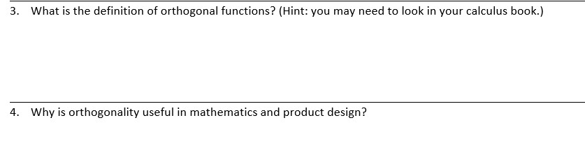 Solved 3. What is the definition of orthogonal functions? | Chegg.com