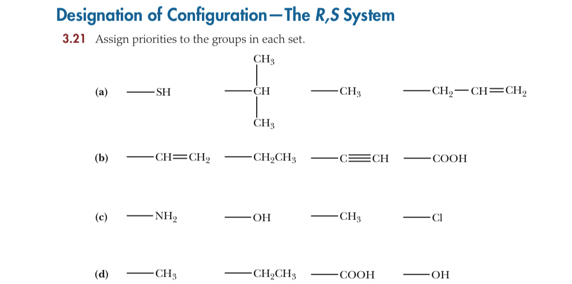 Solved Designation of Configuration - The R,S System 3.21 | Chegg.com