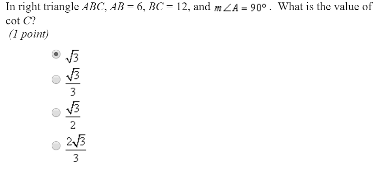 Solved Which trigonometric function has the same value as | Chegg.com