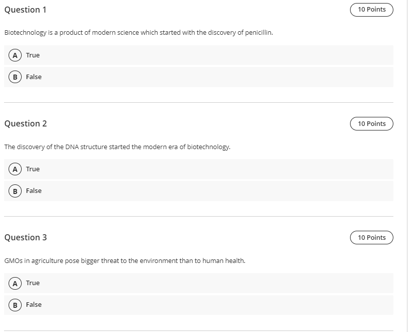 Solved Biotechnology is a product of modern science which | Chegg.com