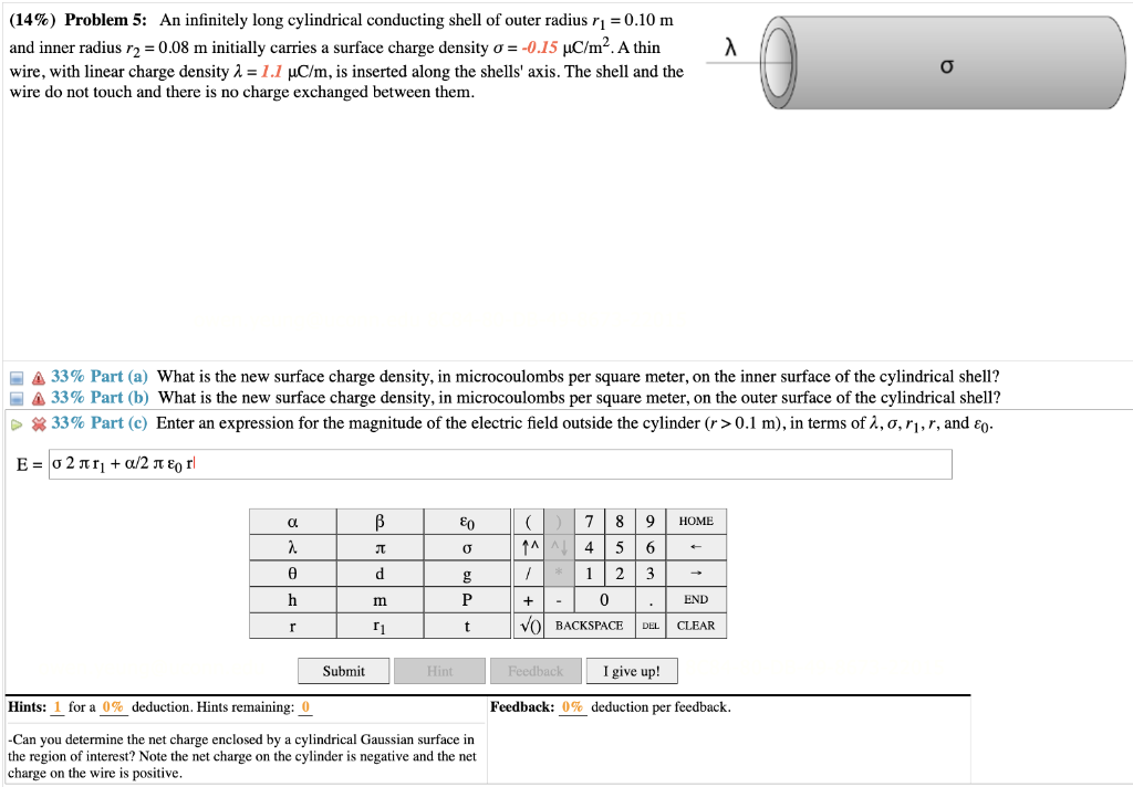 Solved (14\%) Problem 5: An infinitely long cylindrical | Chegg.com