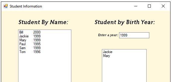 Solved Using OOP, write a C# application that will read in a | Chegg.com