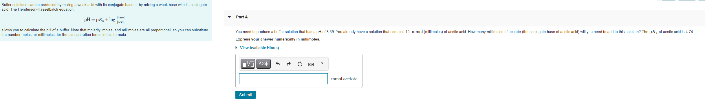 Solved Buffer solutions can be produced by mixing a weak | Chegg.com