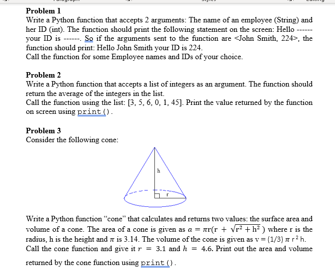 Solved Problem 1 Write A Python Function That Accepts 2 4773