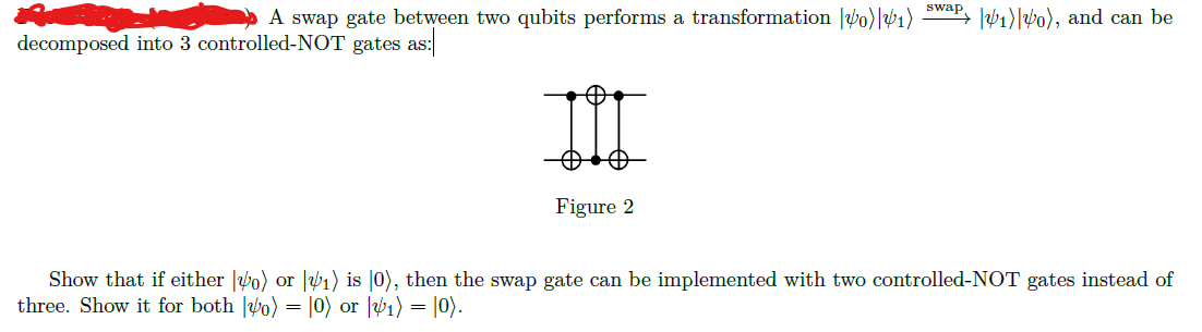 Solved A swap gate between two qubits performs a | Chegg.com
