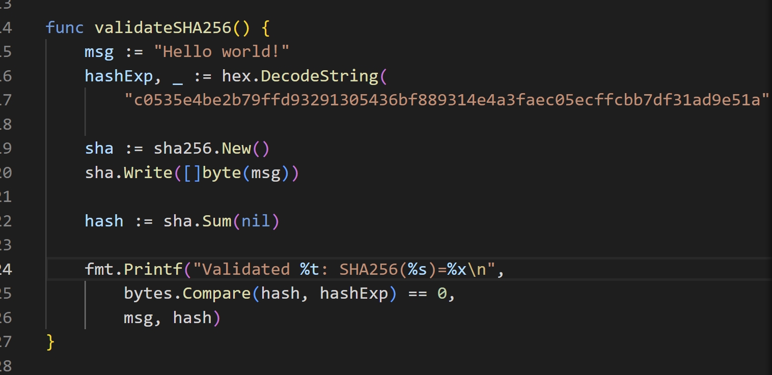 From the output of validateSHA256(), decide the | Chegg.com