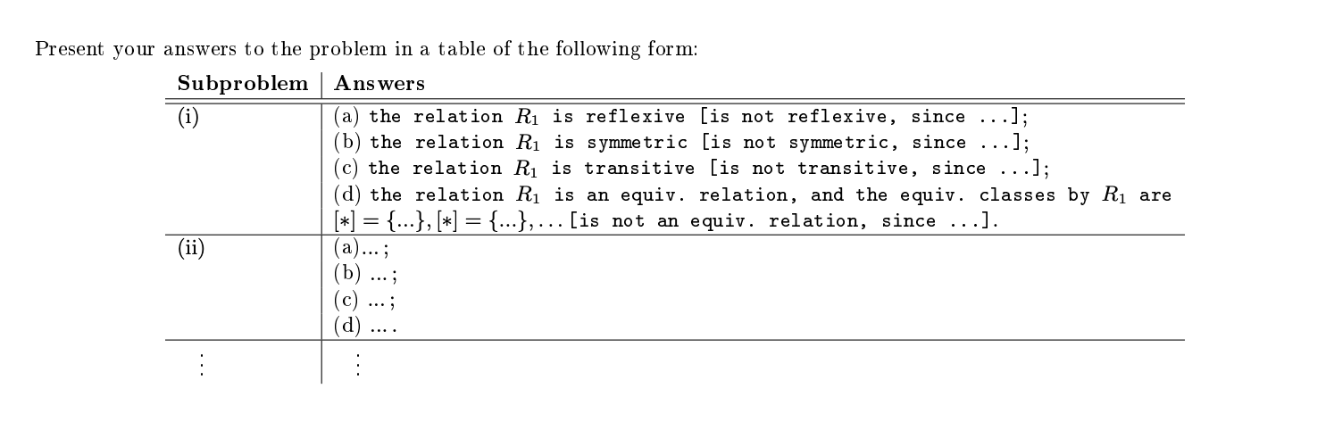 Solved 2. (Functions As Relations). For each of the | Chegg.com