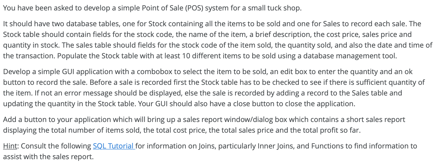 Solved This tutorial will introduce you to database | Chegg.com