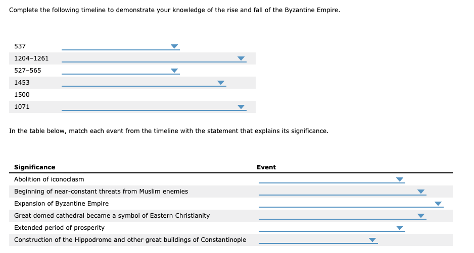 Solved Complete the following timeline to demonstrate your | Chegg.com