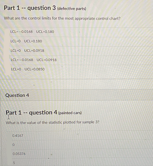 Solved What are the control limits for the most appropriate | Chegg.com