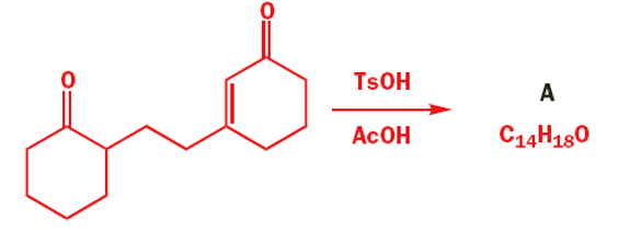 Solved O TsOH A AcOH C14H180 | Chegg.com