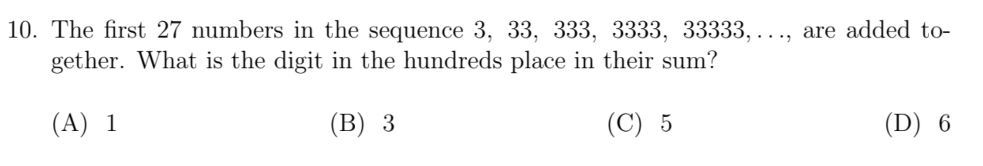 Solved The first 27 ﻿numbers in the sequence | Chegg.com