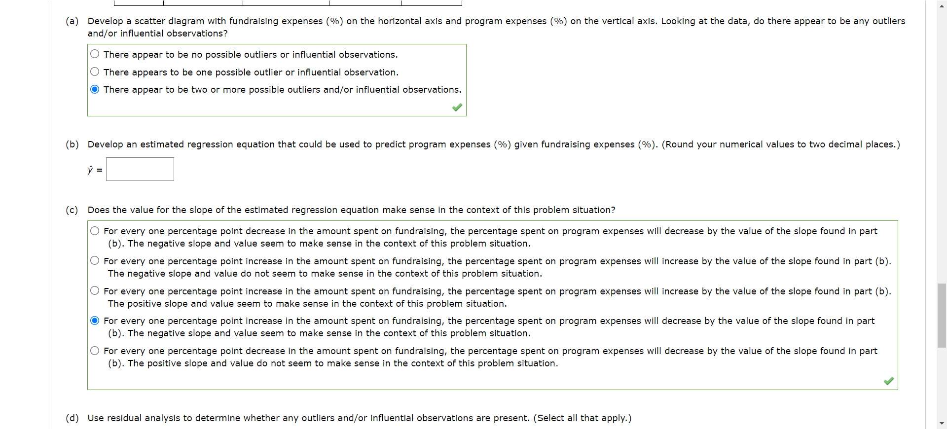Solved And Or Influential Observations There Appear To Be
