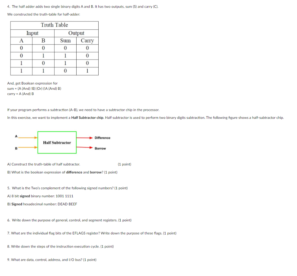Solved 1 Convert the signed decimal number 37,- 22 to signed | Chegg.com