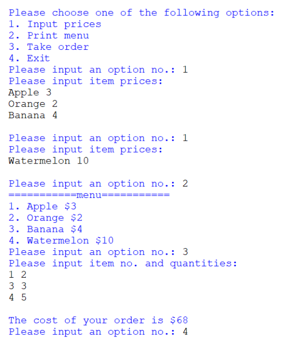 Solved you are required to implements a simple cashier | Chegg.com