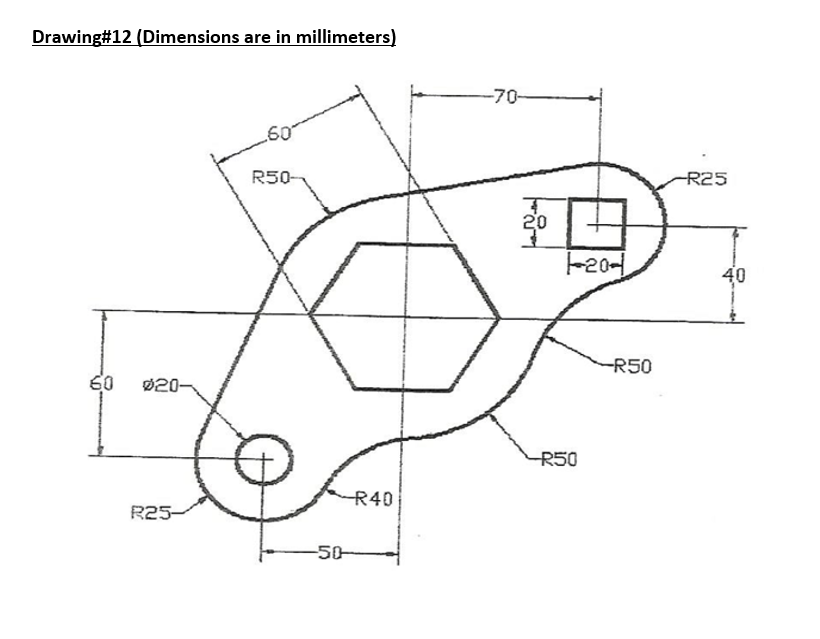 AutoCAD drawing assignment. Please send link to | Chegg.com