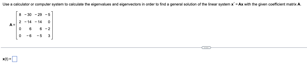 Solved Use a calculator or computer system to calculate the | Chegg.com