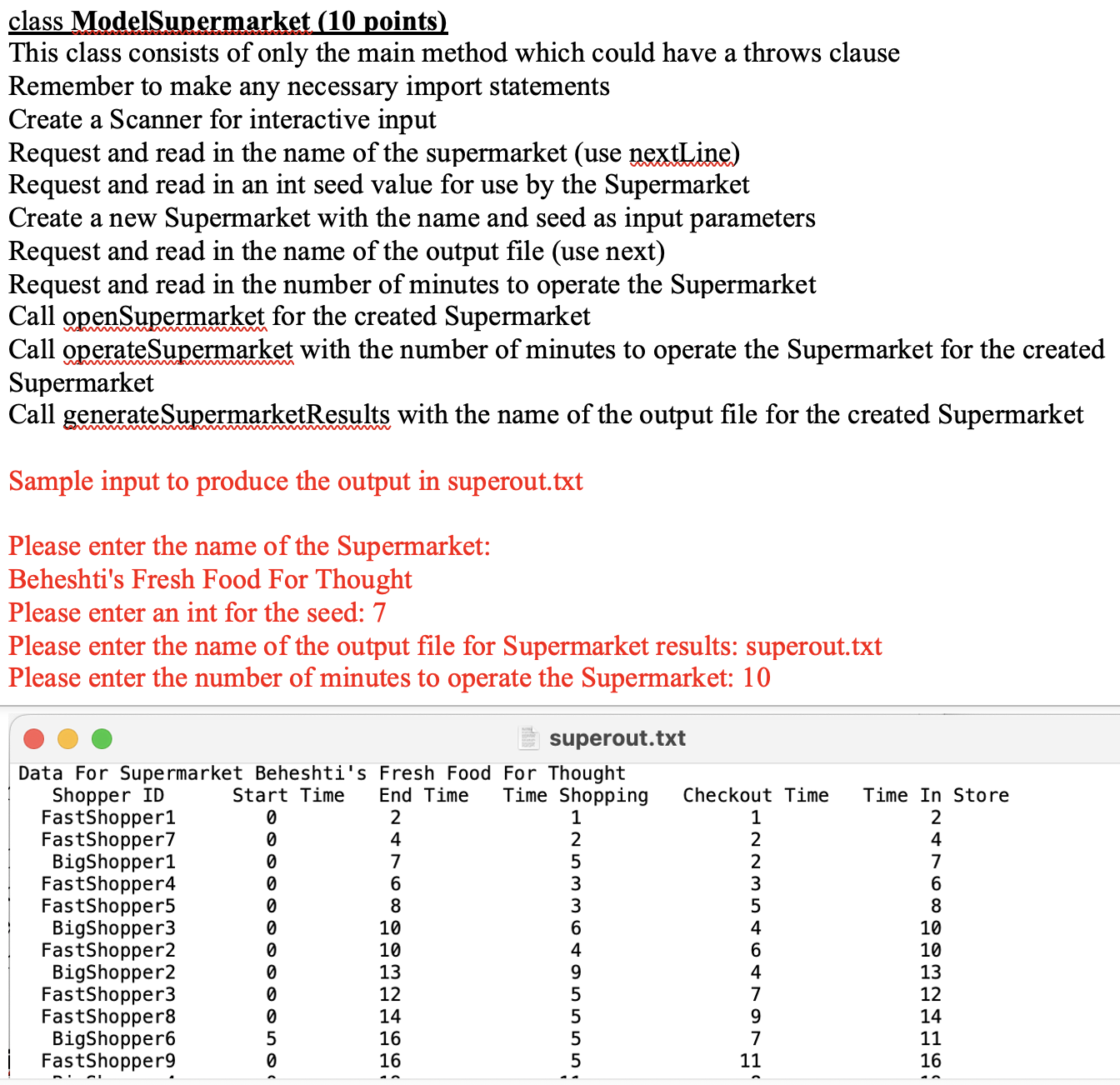 Summary of problem: This program models a | Chegg.com