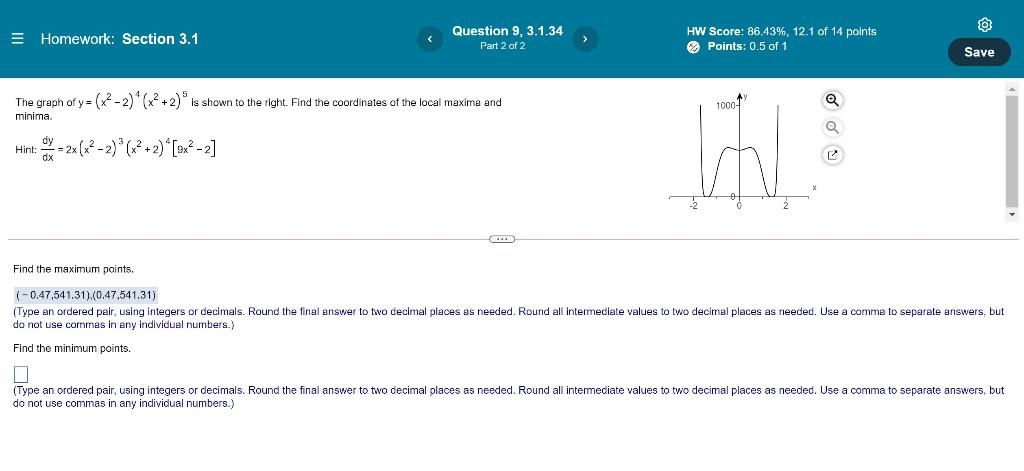 Solved Homework Section 3 1 Question 9 3 1 34 Part 2 Of