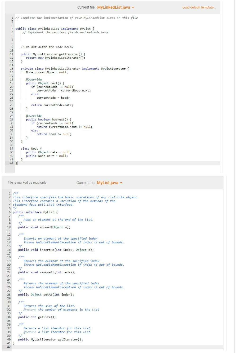 Solved 5. insertat method - Makes a place at the specified | Chegg.com