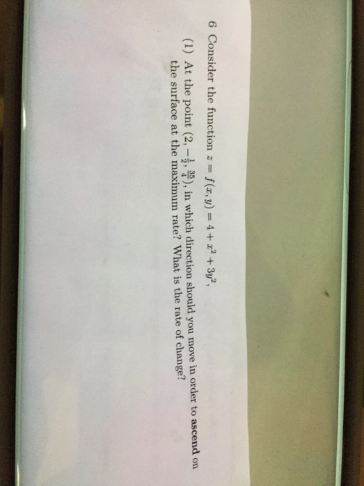 Solved Consider the function z = f(x, y) = 4 + x^2 + 3y^2, | Chegg.com