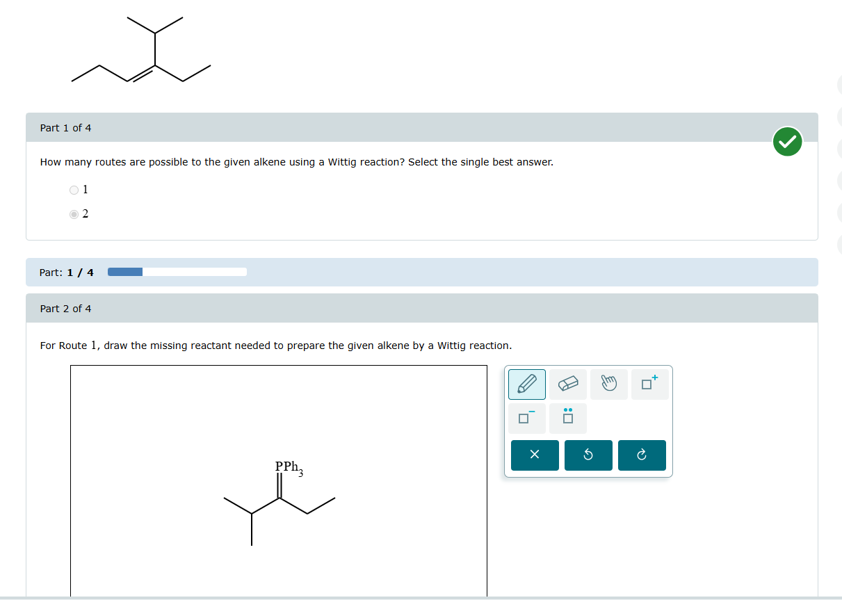 Solved Part 1 ﻿of 4How many routes are possible to the given | Chegg.com