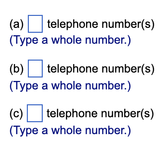 Solved How many 7-digit telephone numbers are possible if | Chegg.com