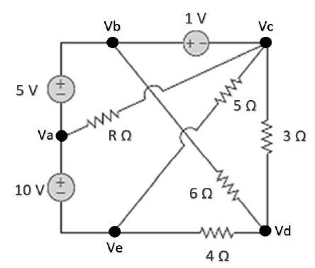 Solved Using only node analysis in the following circuit, | Chegg.com