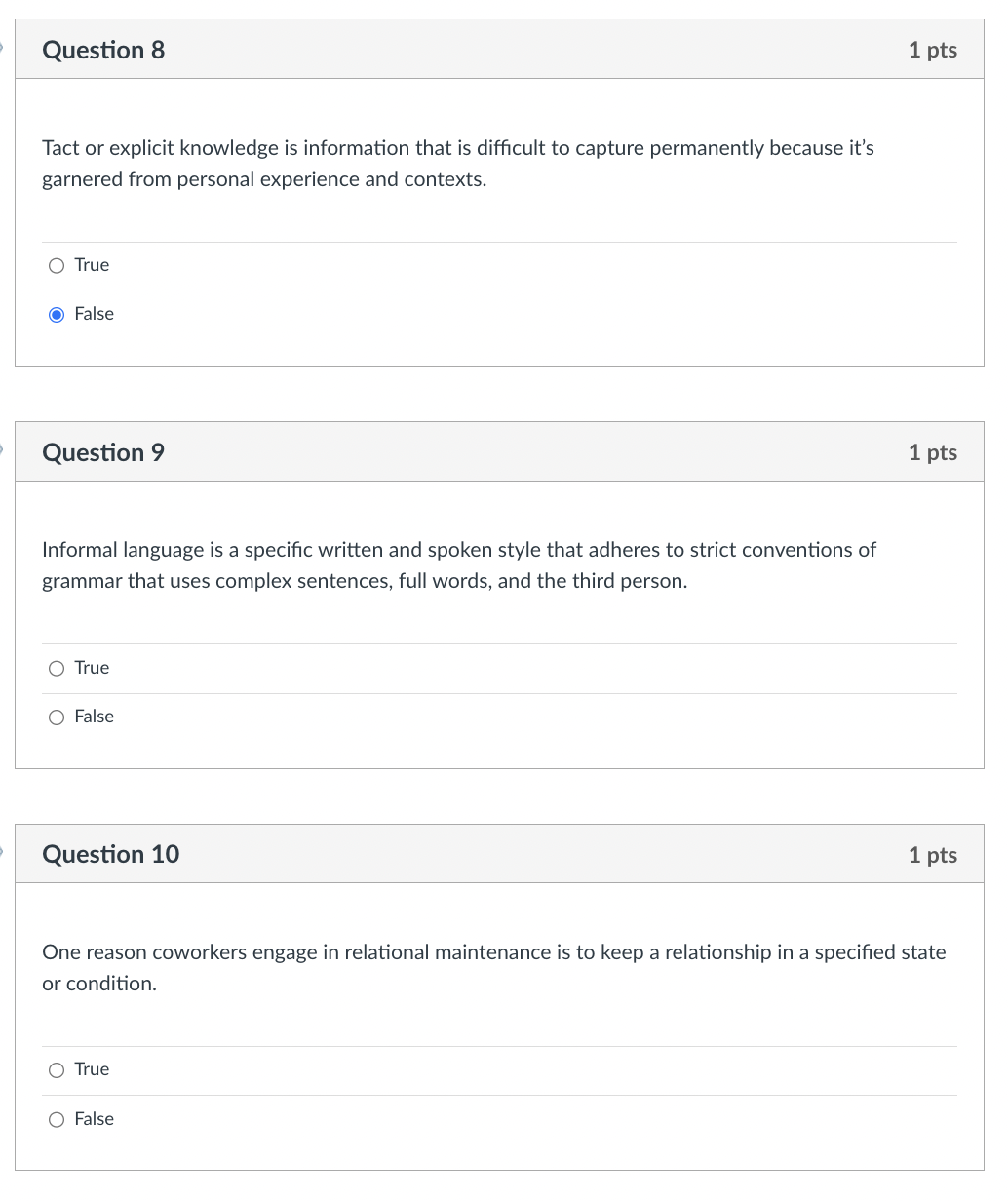 Tact or explicit knowledge is information that is | Chegg.com