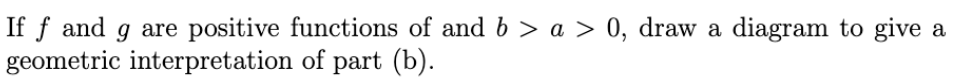 Solved If f ﻿and g ﻿are positive functions of and b>a>0, | Chegg.com