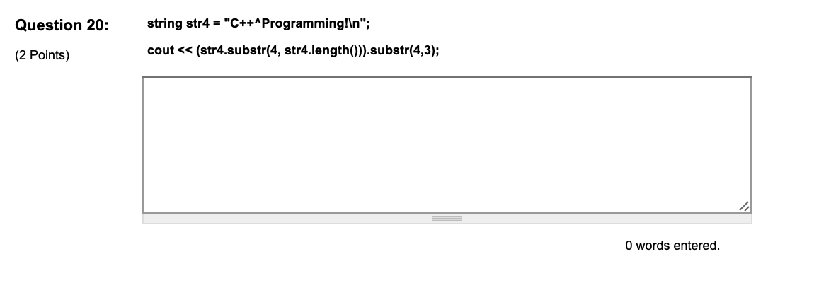 Solved C++ Give the output of the following code fragments, | Chegg.com