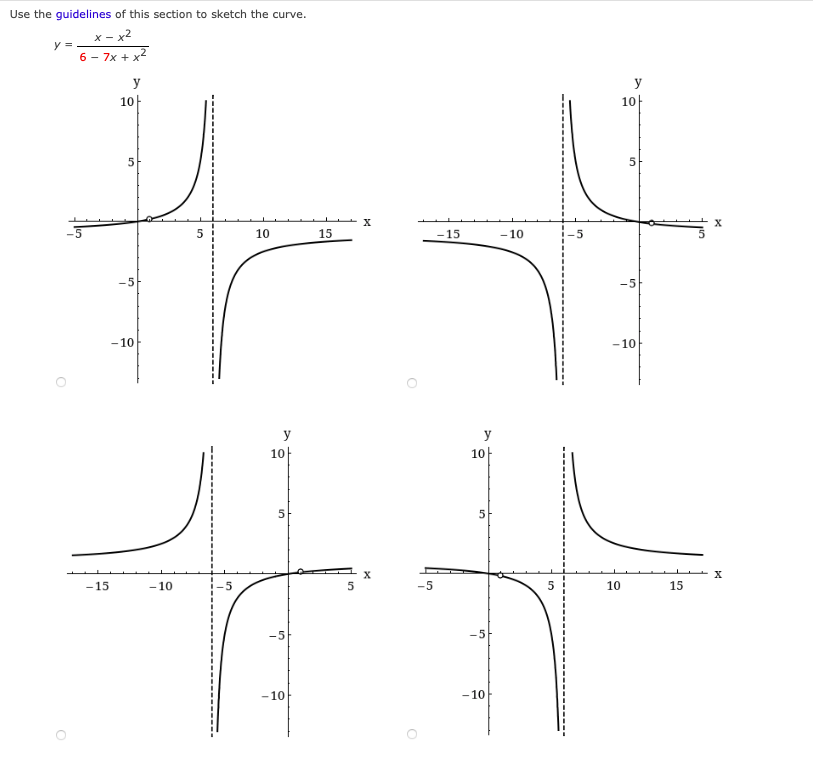 Solved Use the guidelines of this section to sketch | Chegg.com
