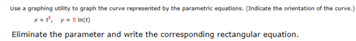 Solved Eliminate the parameter and write the corresponding | Chegg.com