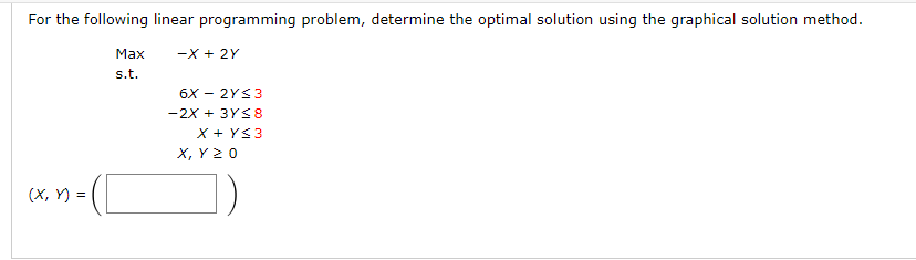 Solved For the following linear programming problem, | Chegg.com